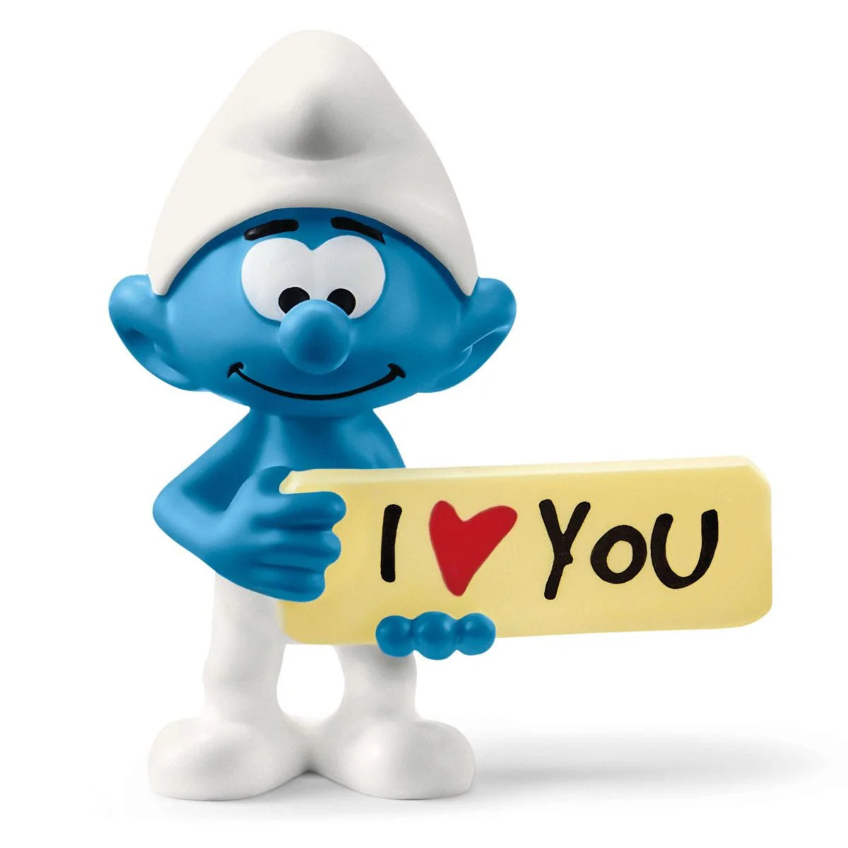 Smurf with Sign – Sir Troy's Toy Kingdom