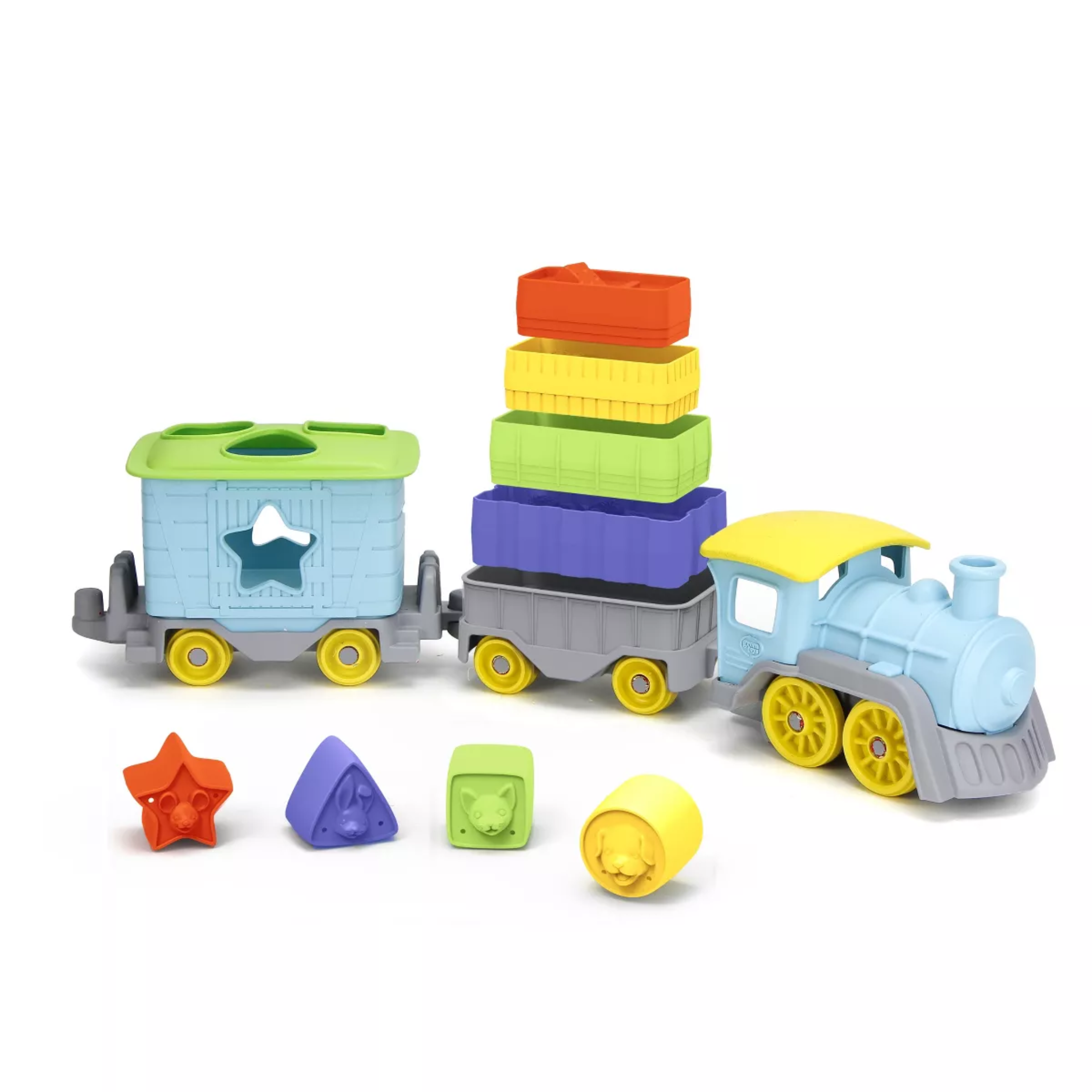 Stack & Sort Train Set - Green Toys – Sir Troy's Toy Kingdom
